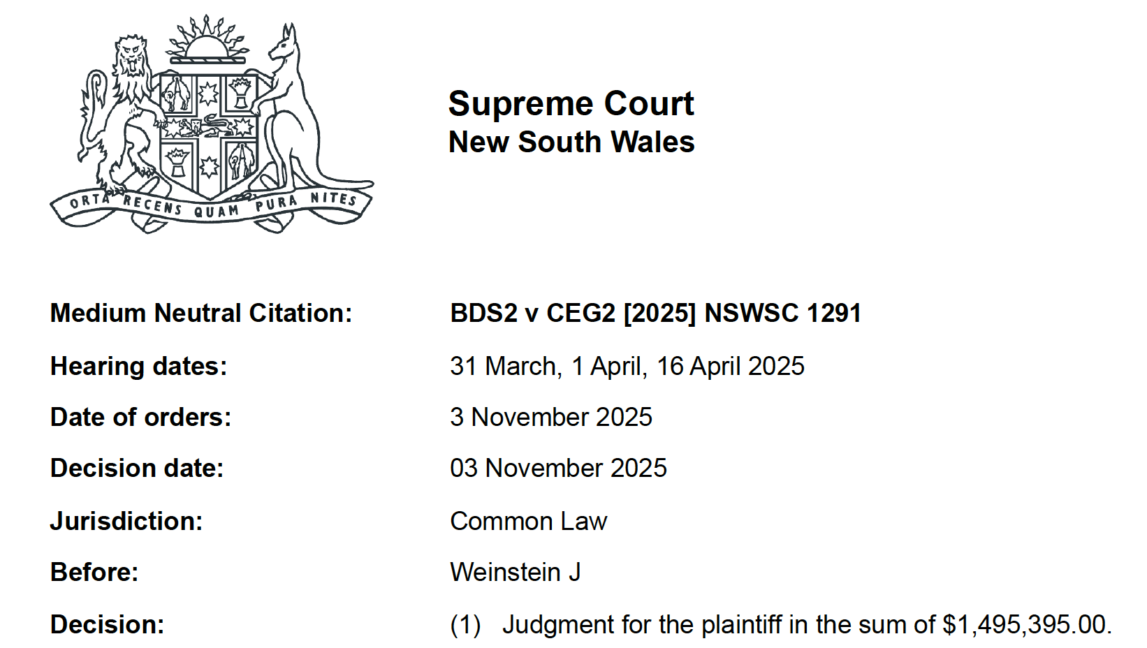 AUSTRALIA: Former member of Jehovah’s Witnesses wins $1.5 million NSW ...
